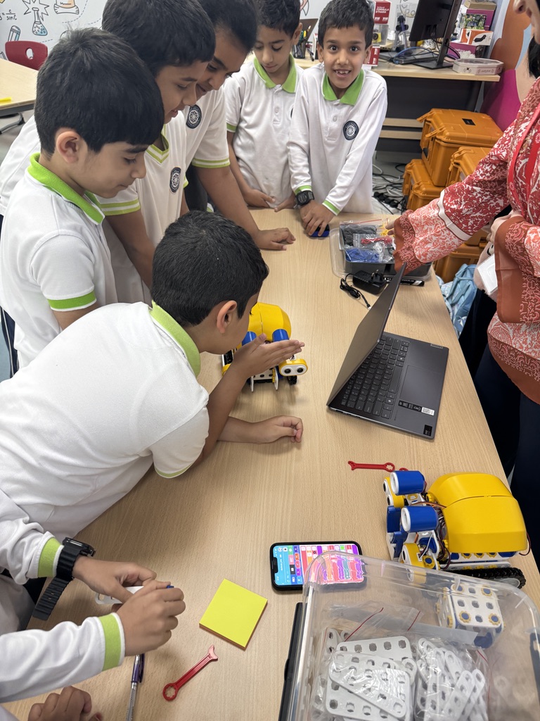 Smart Racing Car with AI-Powered LED Alerts: Al Rayaheen Charter School ...
